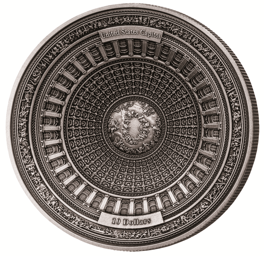 2017 $10 United States Capitol 4 Layer 3.2oz Silver Coin | The Coin Chest