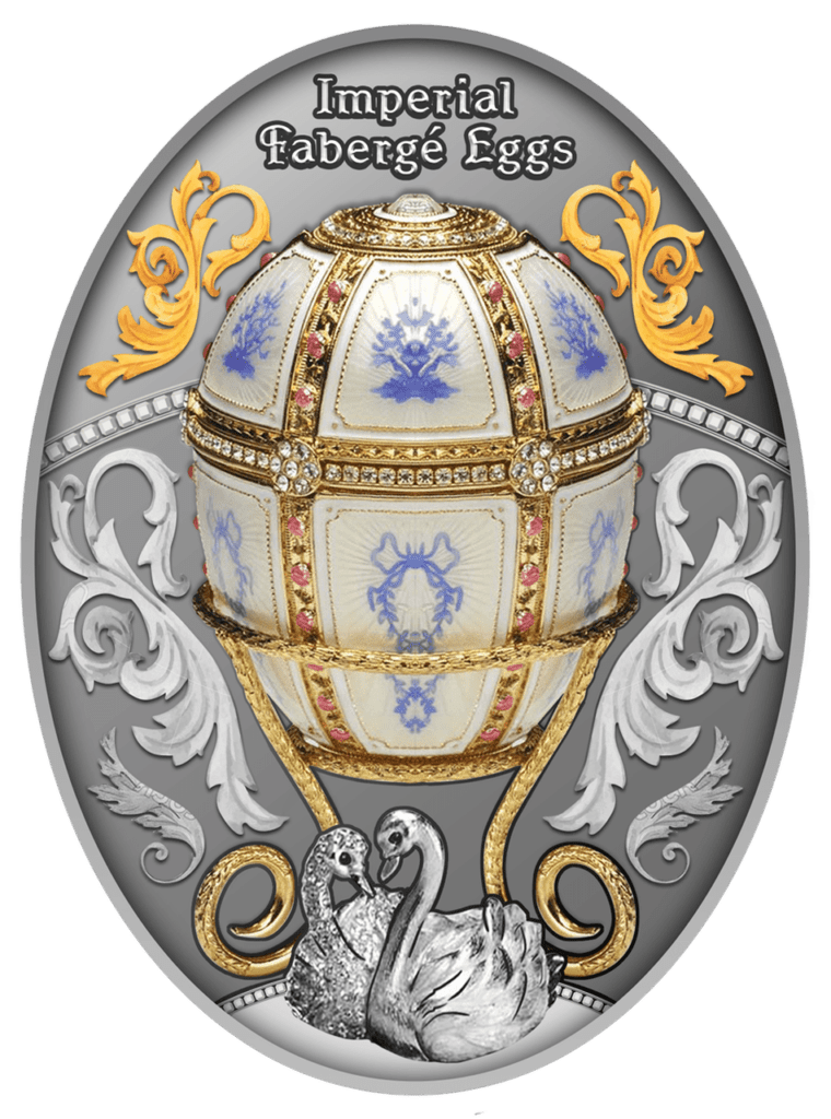 2021 $1 Imperial Fabergé Eggs Silver Coin | The Coin Chest