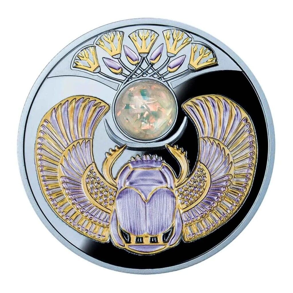 2022 $1 Crystal Scarabaeus Beetle Coloured Silver Proof Coin | The Coin ...