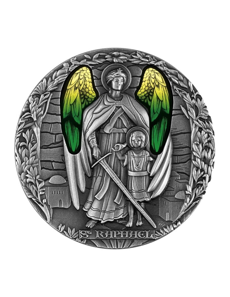 2022 Archangel Raphael 2oz Silver Coin | The Coin Chest