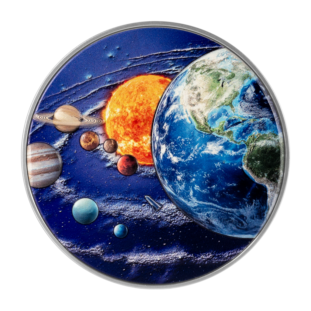 2024 $5 The Solar System 2oz Silver 11.5oz Copper Coin | The Coin Chest
