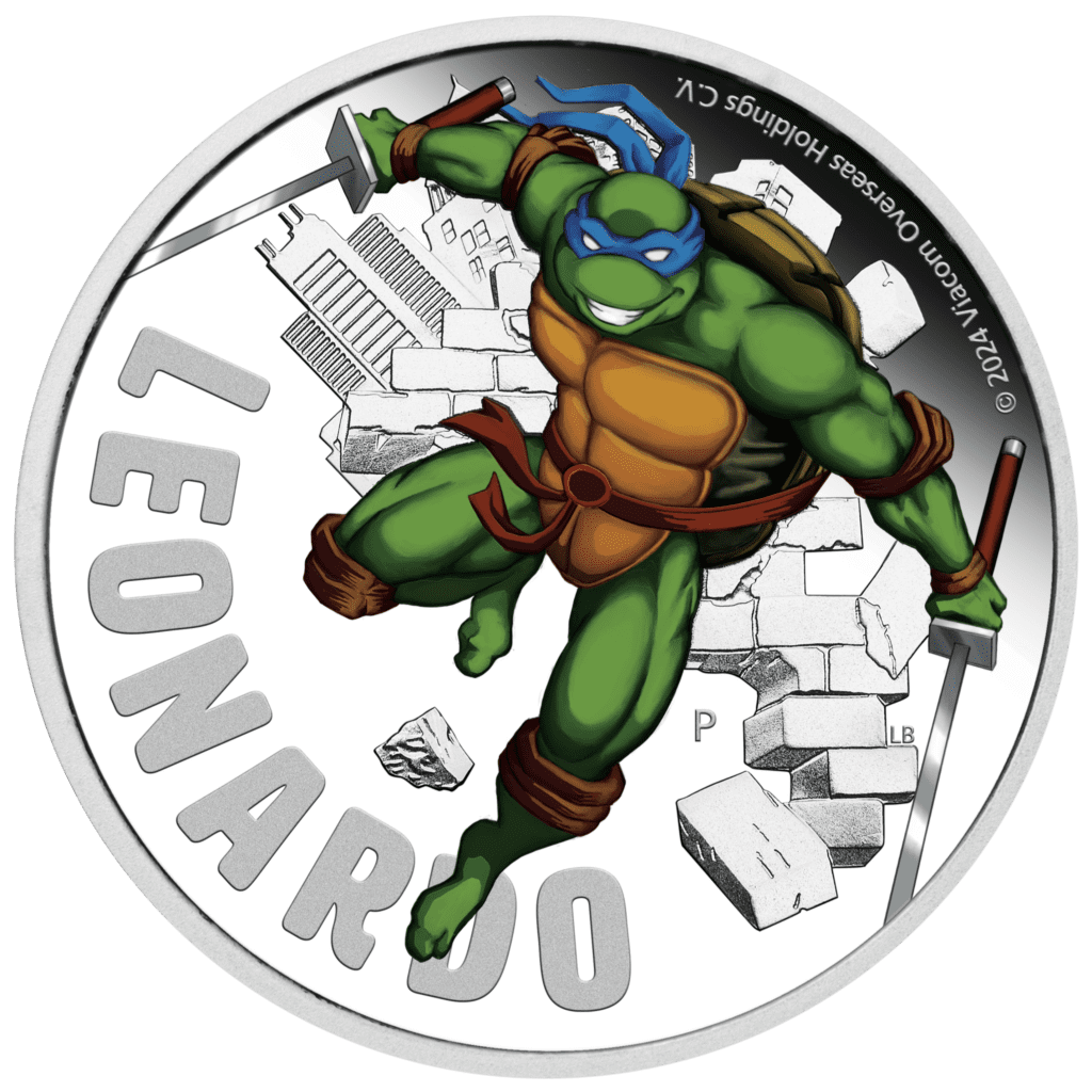 2024 $1 Leonardo – Teenage Mutant Ninja Turtles 1oz Silver Coloured ...