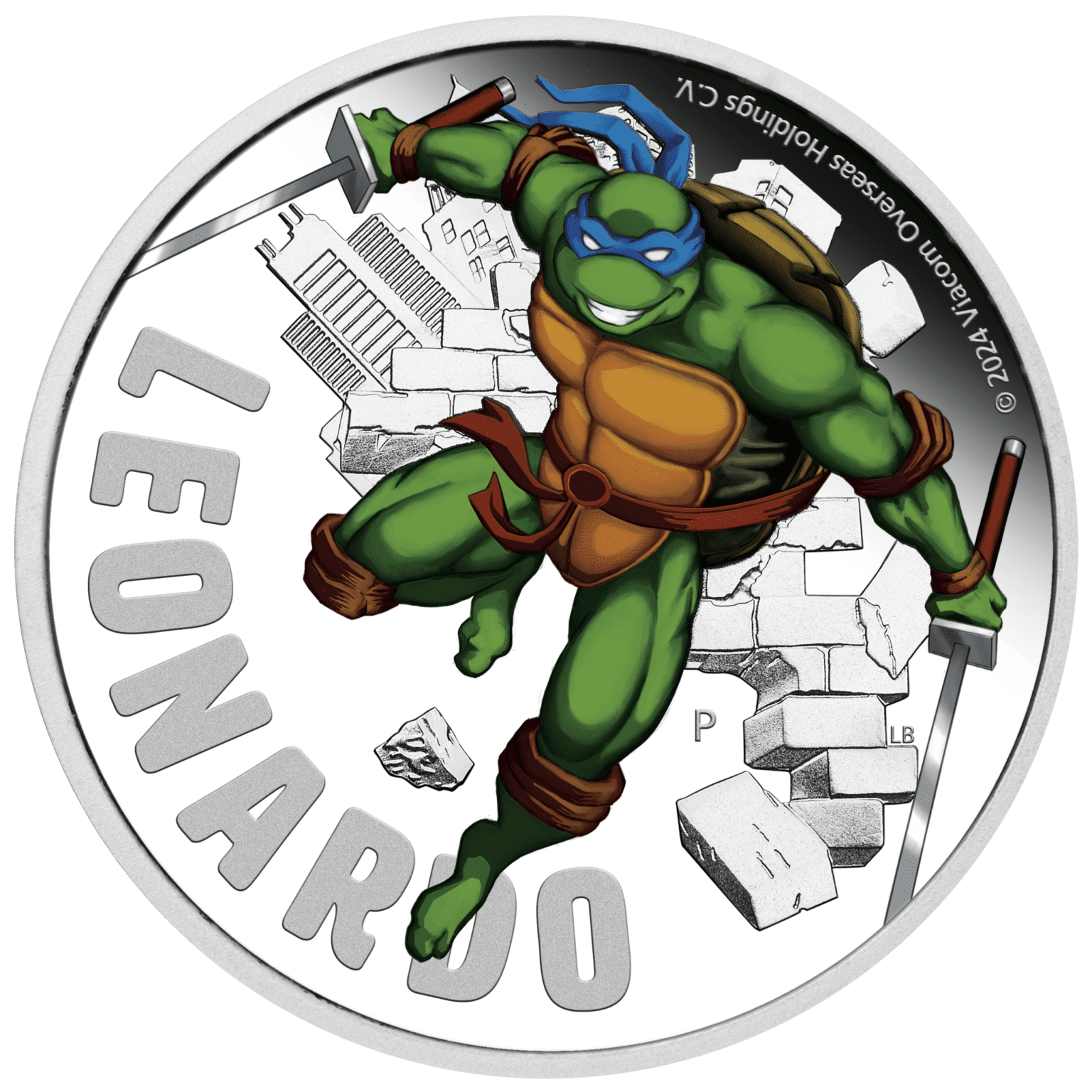 2024 $1 Leonardo – Teenage Mutant Ninja Turtles 1oz Silver Coloured ...
