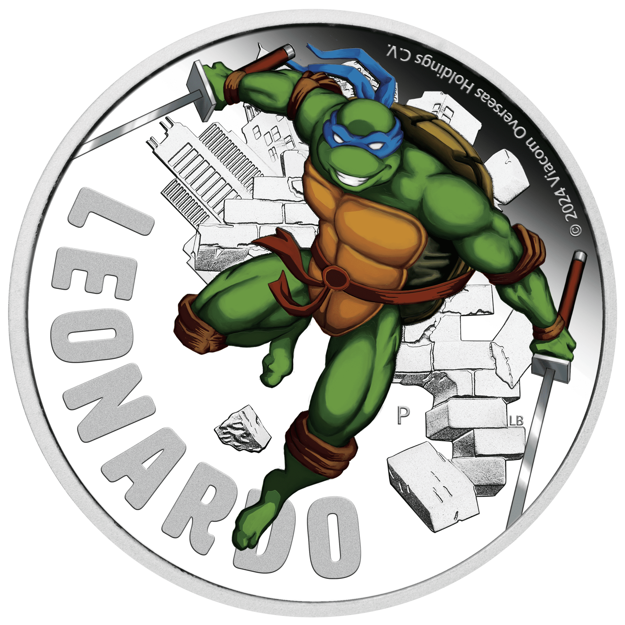 2024 $1 Leonardo – Teenage Mutant Ninja Turtles 1oz Silver Coloured ...