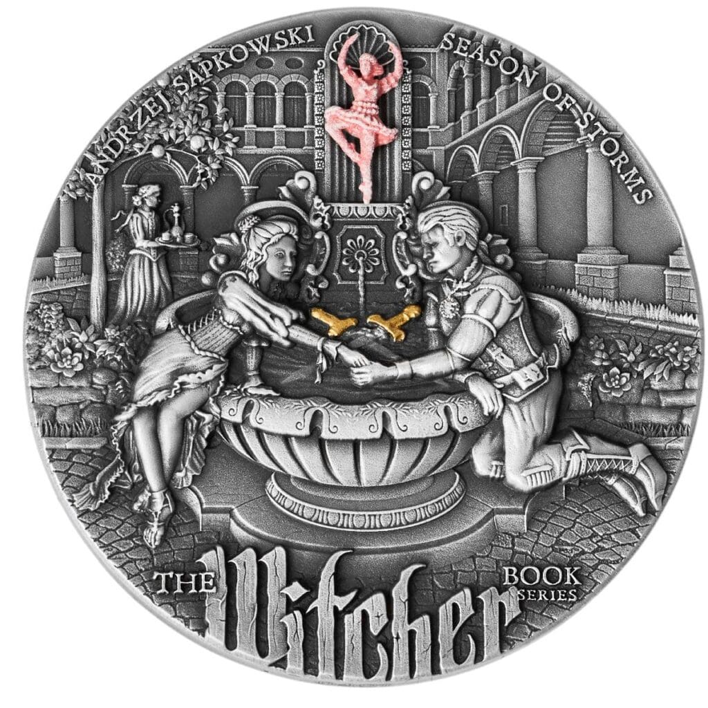 2025 $5 Season of Storms Witcher 2oz Silver Antiqued High Relief Coin ...
