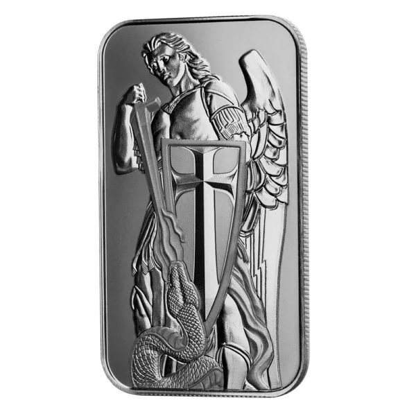 Archangel Michael Scottsdale Mint 1oz Silver Bar | The Coin Chest